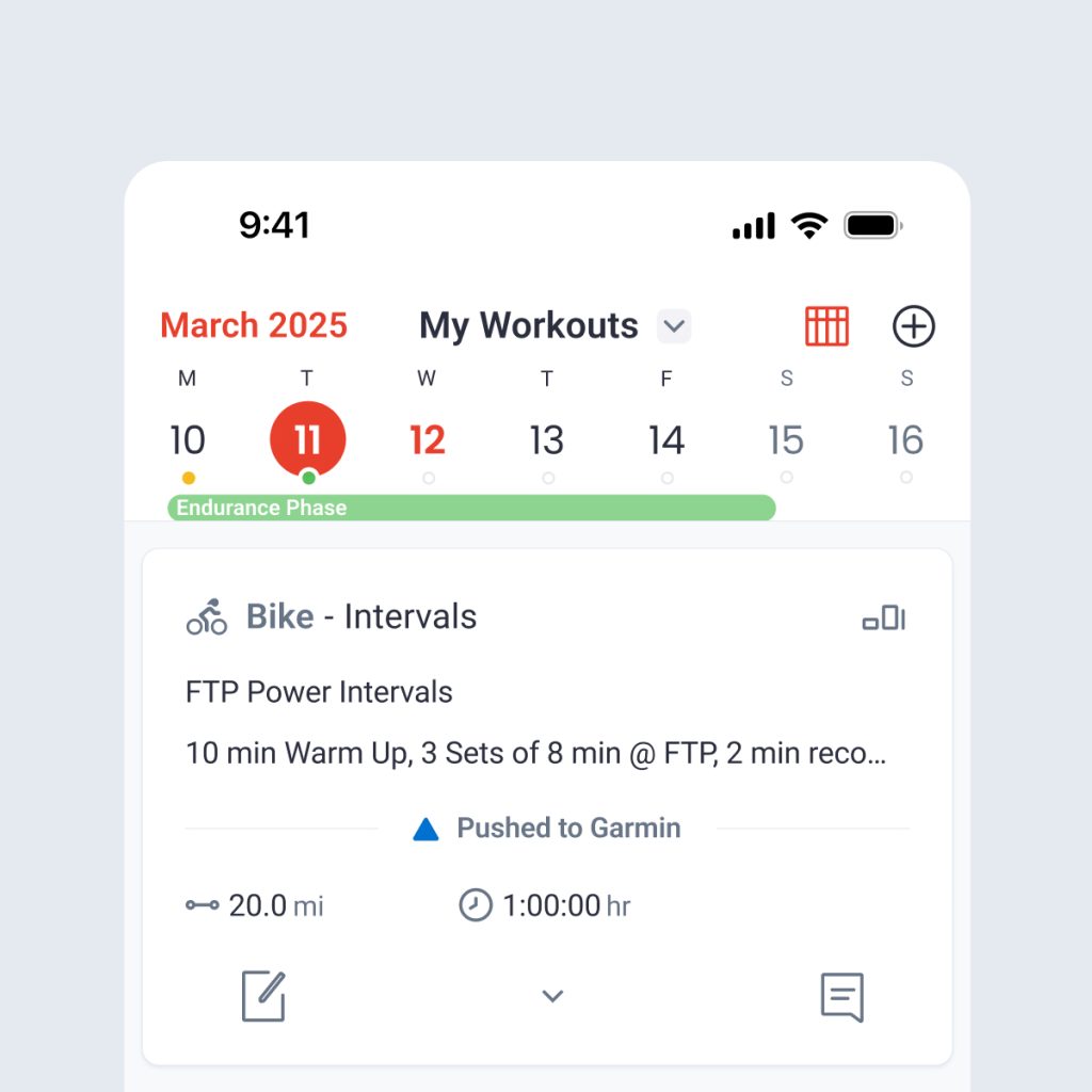 Now Sync Planned Structured Workouts to Garmin Connect